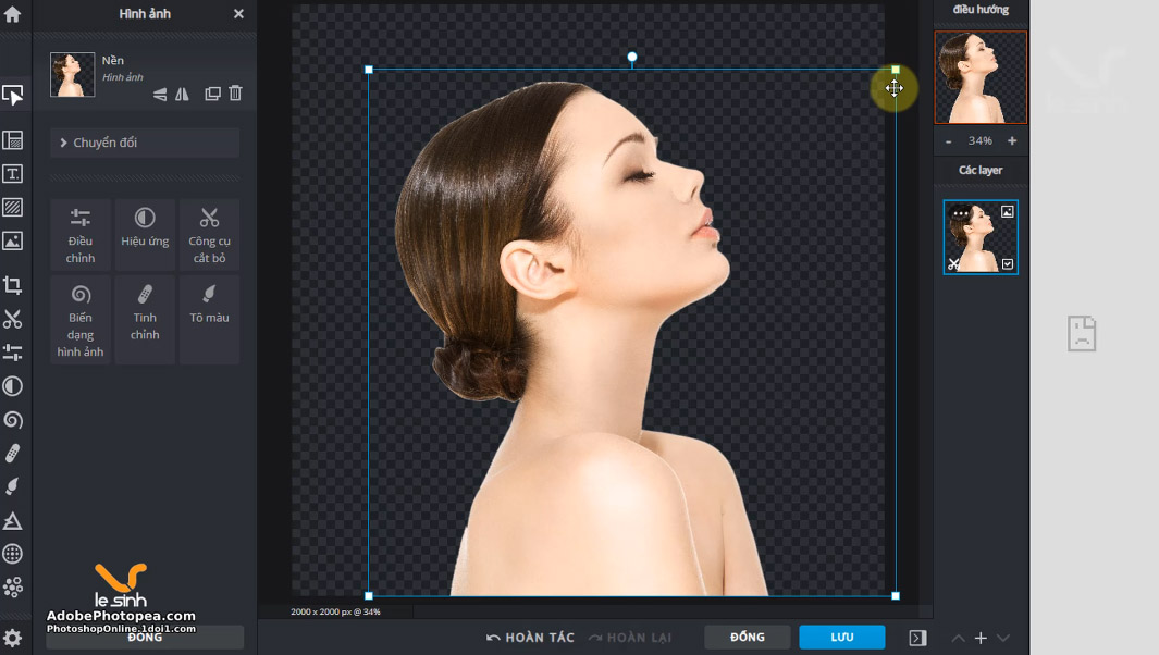 Hiệu ứng Double Exposure Bằng Pixlr #5